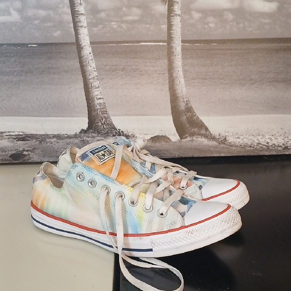 Converse | Shoes | Make Offer Converse Multicolor Canvas Sneakers ...